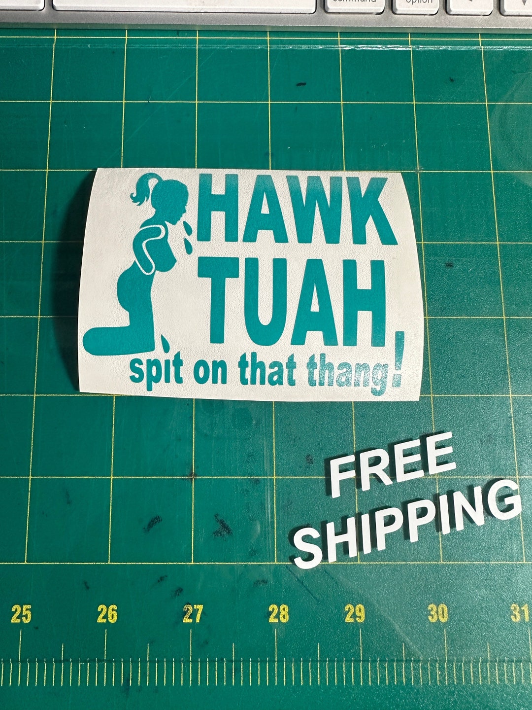 Hawk Tuah Decal Sticker, Spit on That Thang, Gawk Gawk, Tik Tok Decal ...