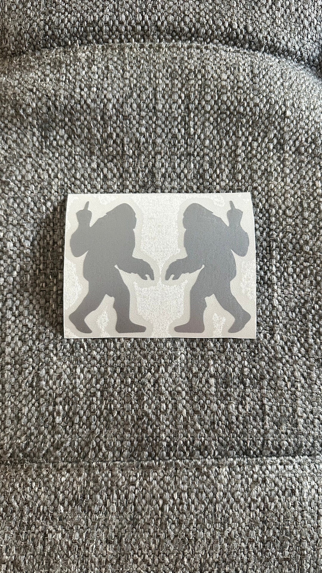 Bigfoot Sasquatch Middle Finger Set of 2 Decals, 2 Amendment America ...