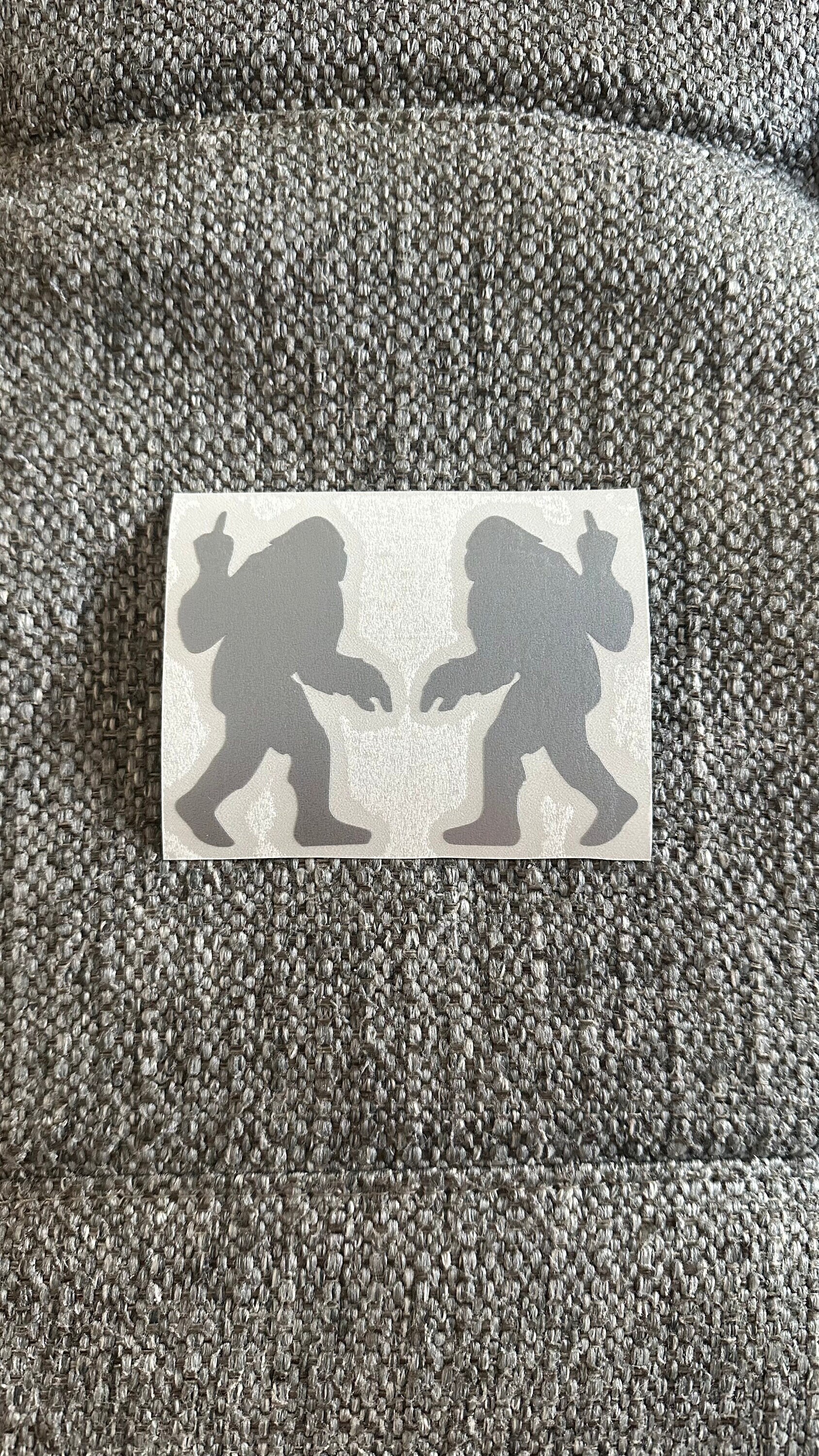 Bigfoot Sasquatch Middle Finger Set of 2 Decals, 2 Amendment America ...