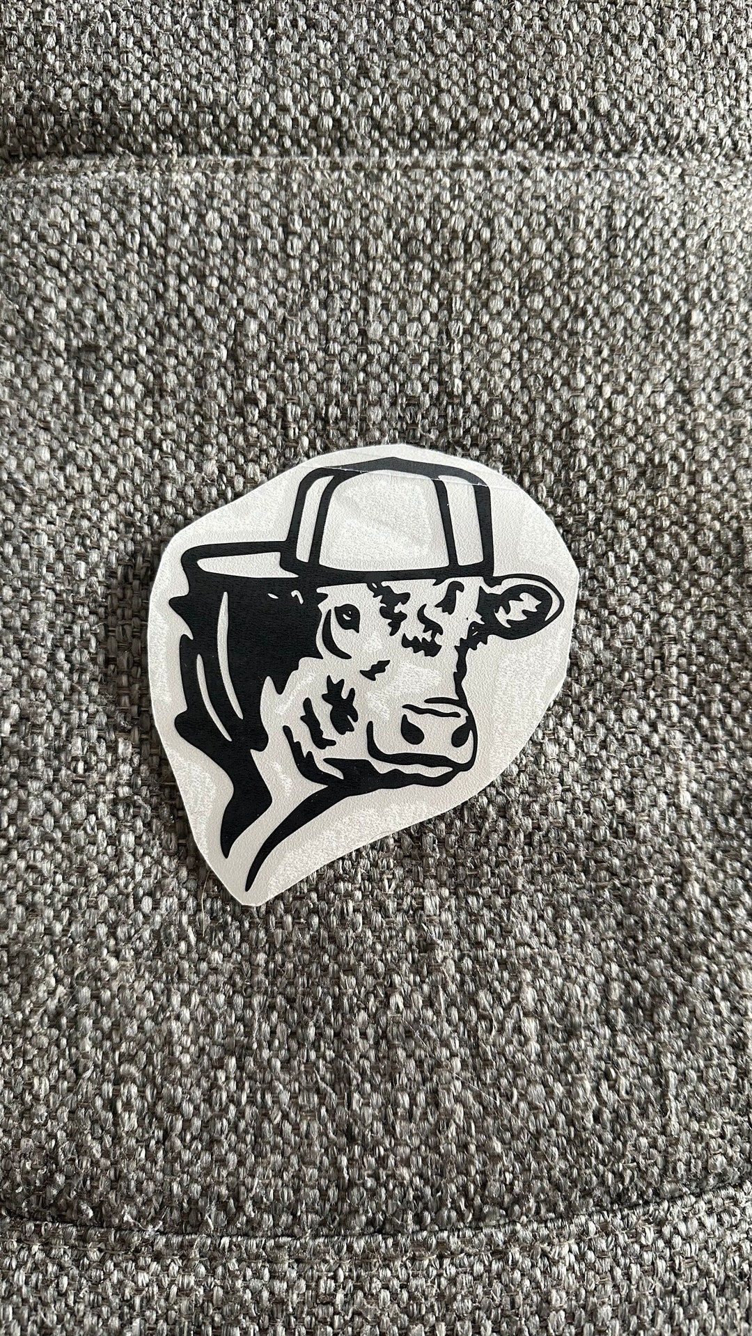 Cow Backwards Hat Decals, Car Decal Squatted Truck Decal, Available in ...