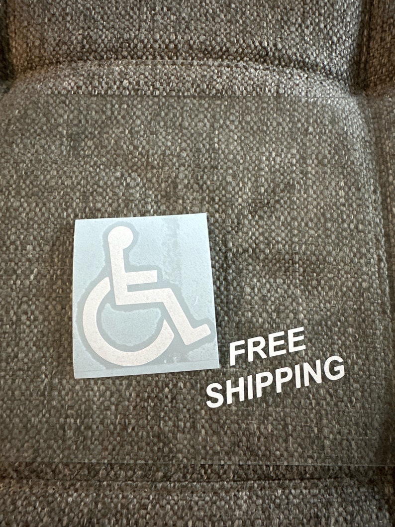 Handicap Decal, Disability Decal, Office Signage, No Parking Decal ...