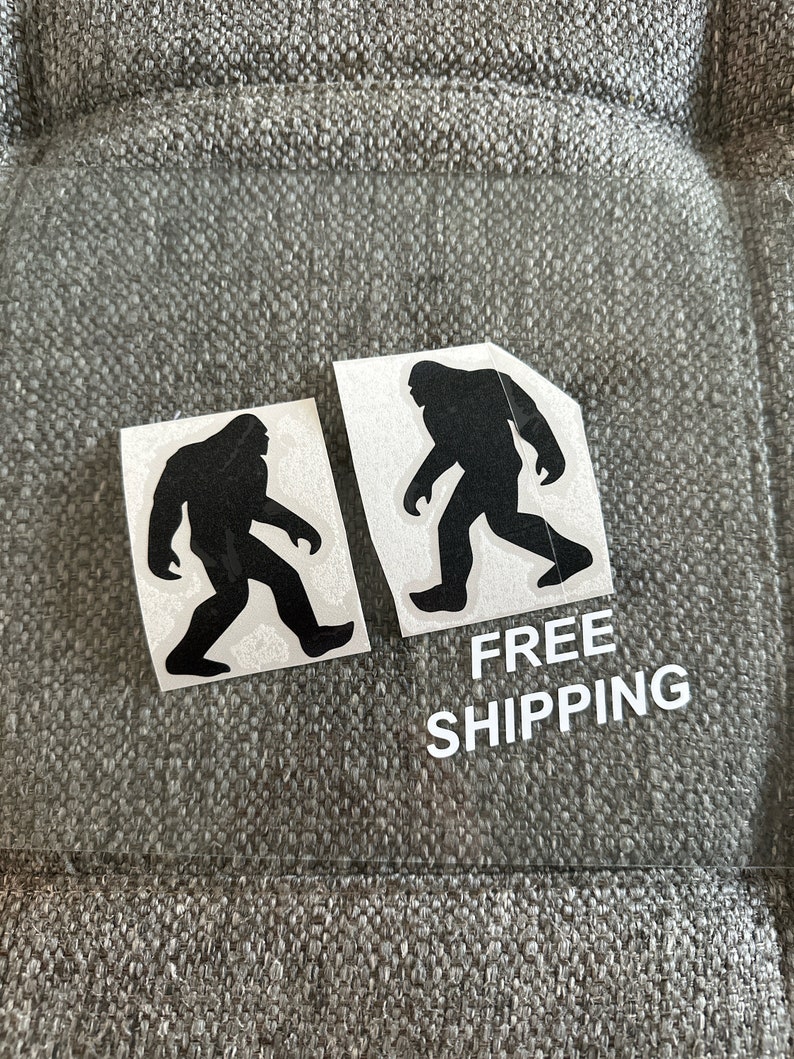 Bigfoot Walking Single or Set of 2 Decals, Sasquatch Decal, America USA ...