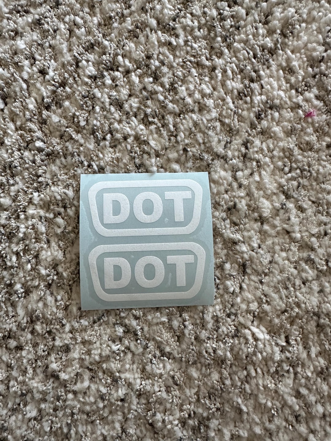 Set of 2 DOT Helmet Decals Decal, Many Sizes & Colors, Free Ship ...