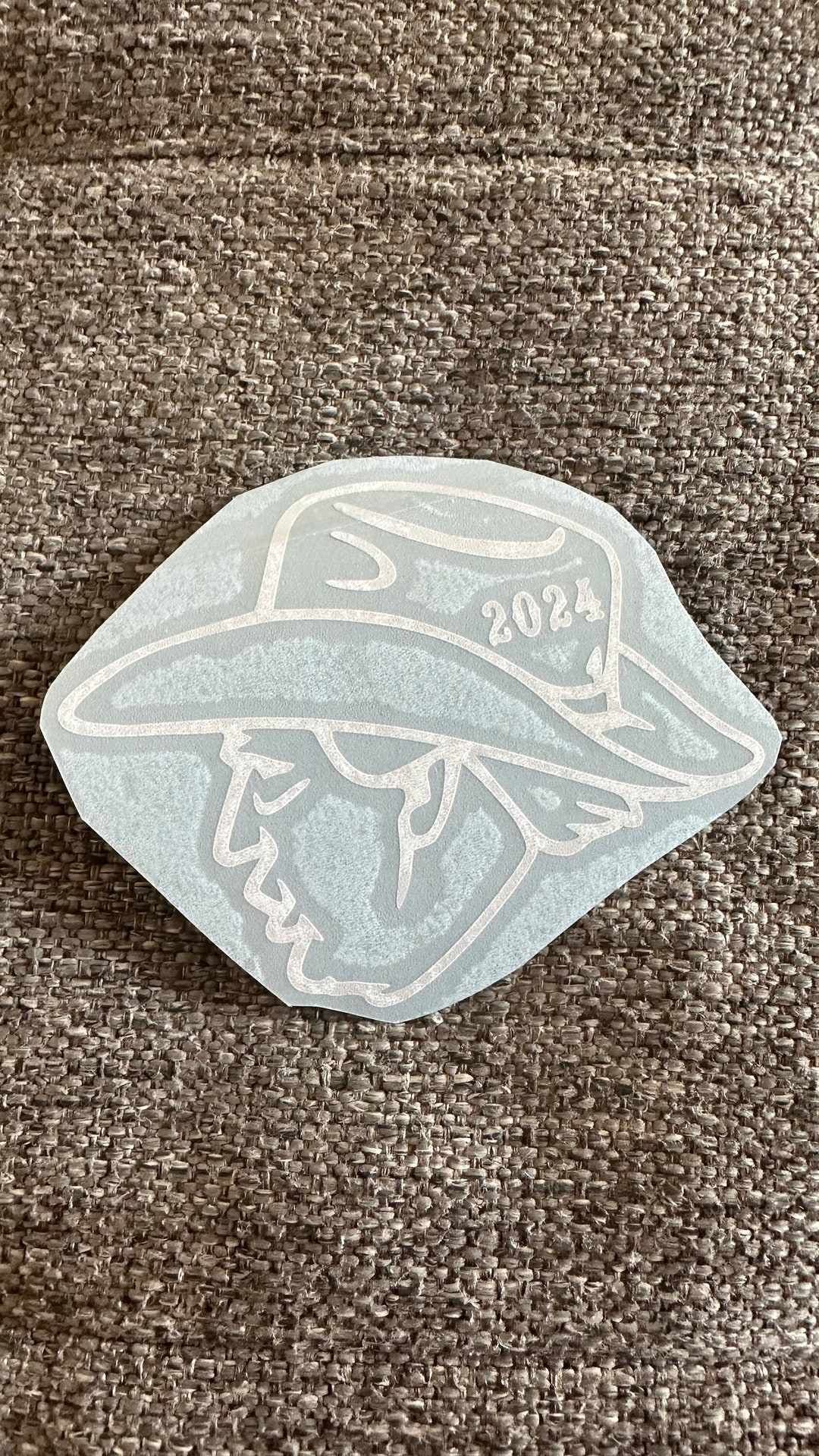 Trump Cowboy Backwards Hat Decals, Trump 2024 Decals, Available in Many ...