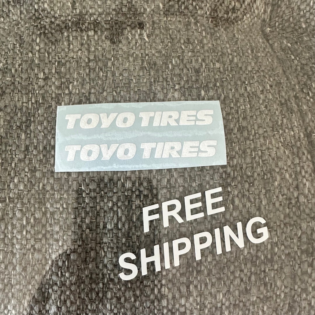 Set of 2 Toyo Tires Logo Decals, Racing Decal, Motorcycle Dirt Bike ...