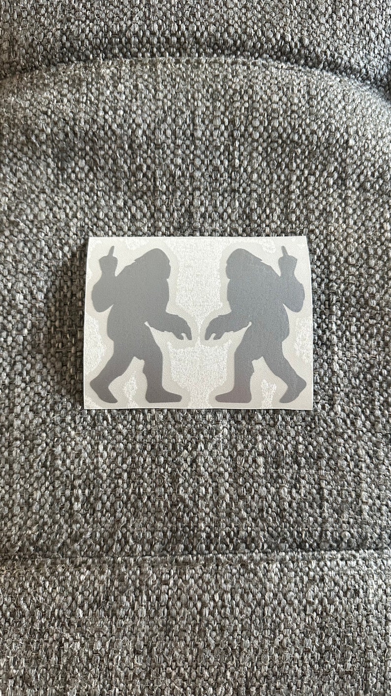 Bigfoot Sasquatch Middle Finger Set of 2 Decals, 2 Amendment America ...