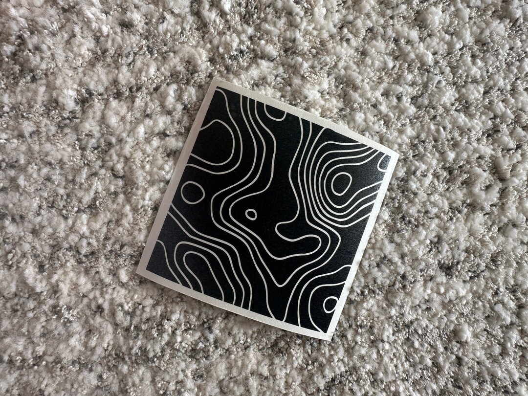 Topography Map Decals, Travel Decals, Many Sizes & Colors Outdoors ...