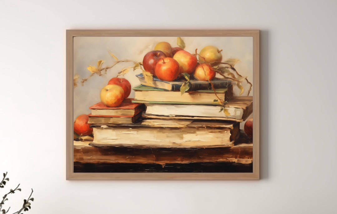 Printable Vintage Still Life Cottage Core Décor Oil Painting Rustic ...