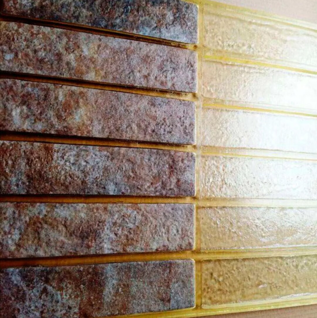 Polyurethane Form "brick Lithos" 3D for Gypsum or Concrete | Craft Wall ...