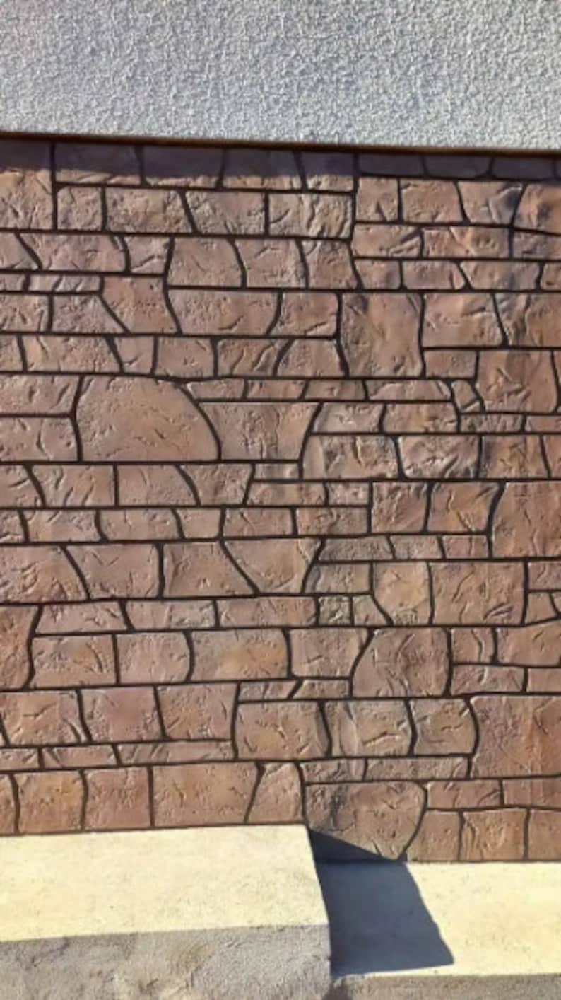 Polyurethane Stamp "rock Texture" 3D for Plaster or Concrete | Craft ...