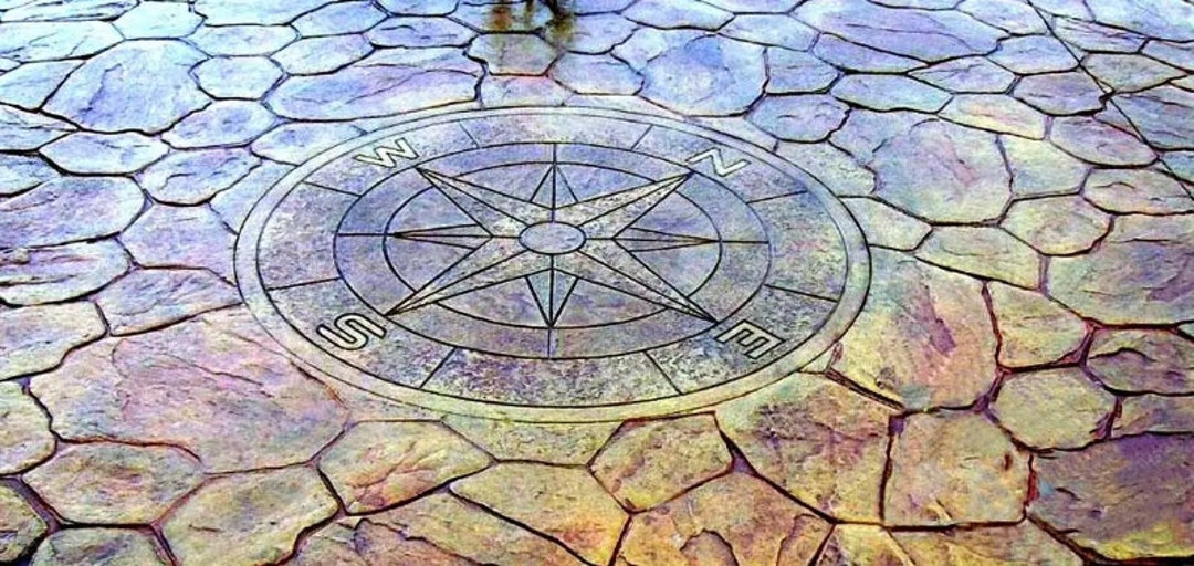 Polyurethane Stamps "compass" 3D for Plaster or Concrete | Craft ...