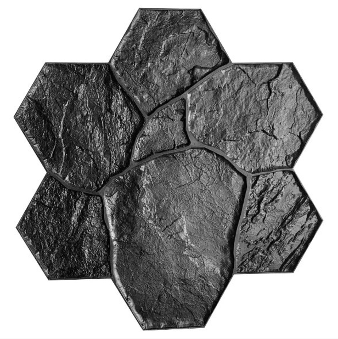 Rubber Stamp "large Flower #2" 3D for Plaster or Concrete | Craft ...