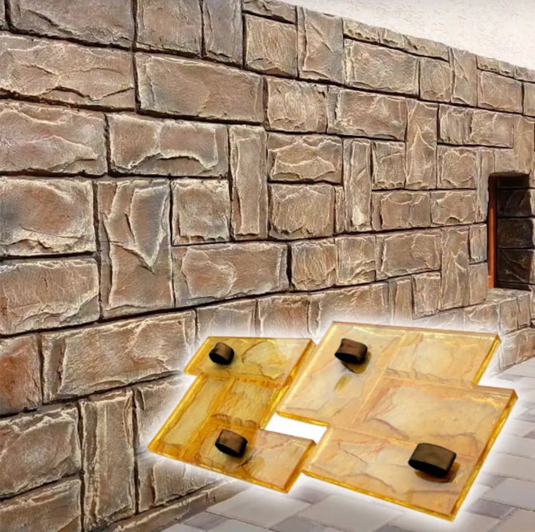 Polyurethane Stamps "alpine Granite" 3D for Plaster or Concrete | Craft ...