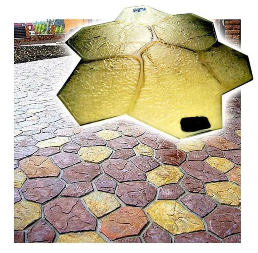 Polyurethane Stamp "flower" 3D for Plaster or Concrete | Craft Interior ...