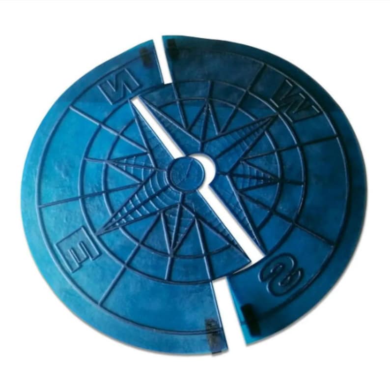 Polyurethane Stamps "compass" 3D for Plaster or Concrete | Craft ...