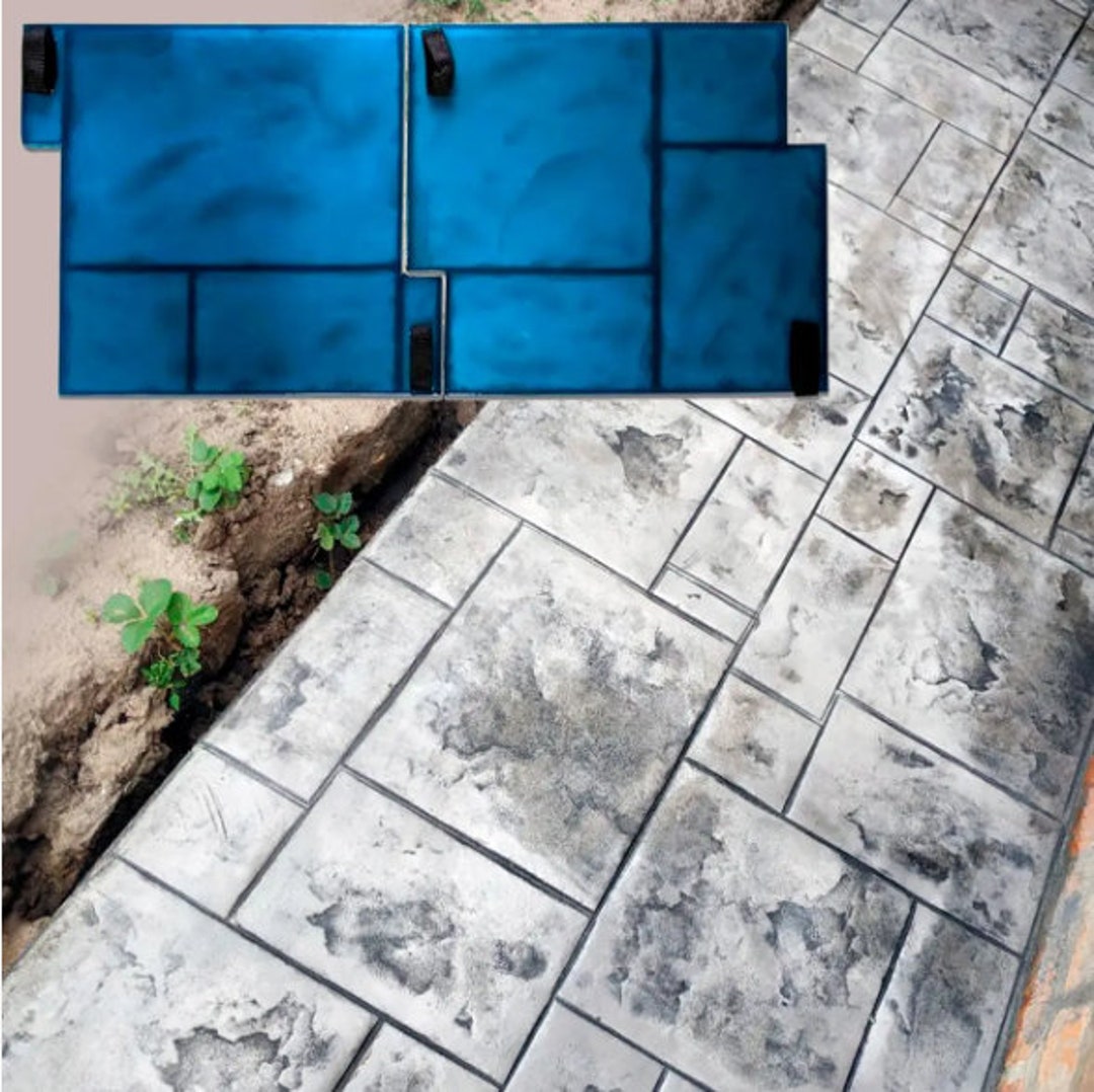 Polyurethane Stamps "italian Slate" 3D for Plaster or Concrete | Craft ...