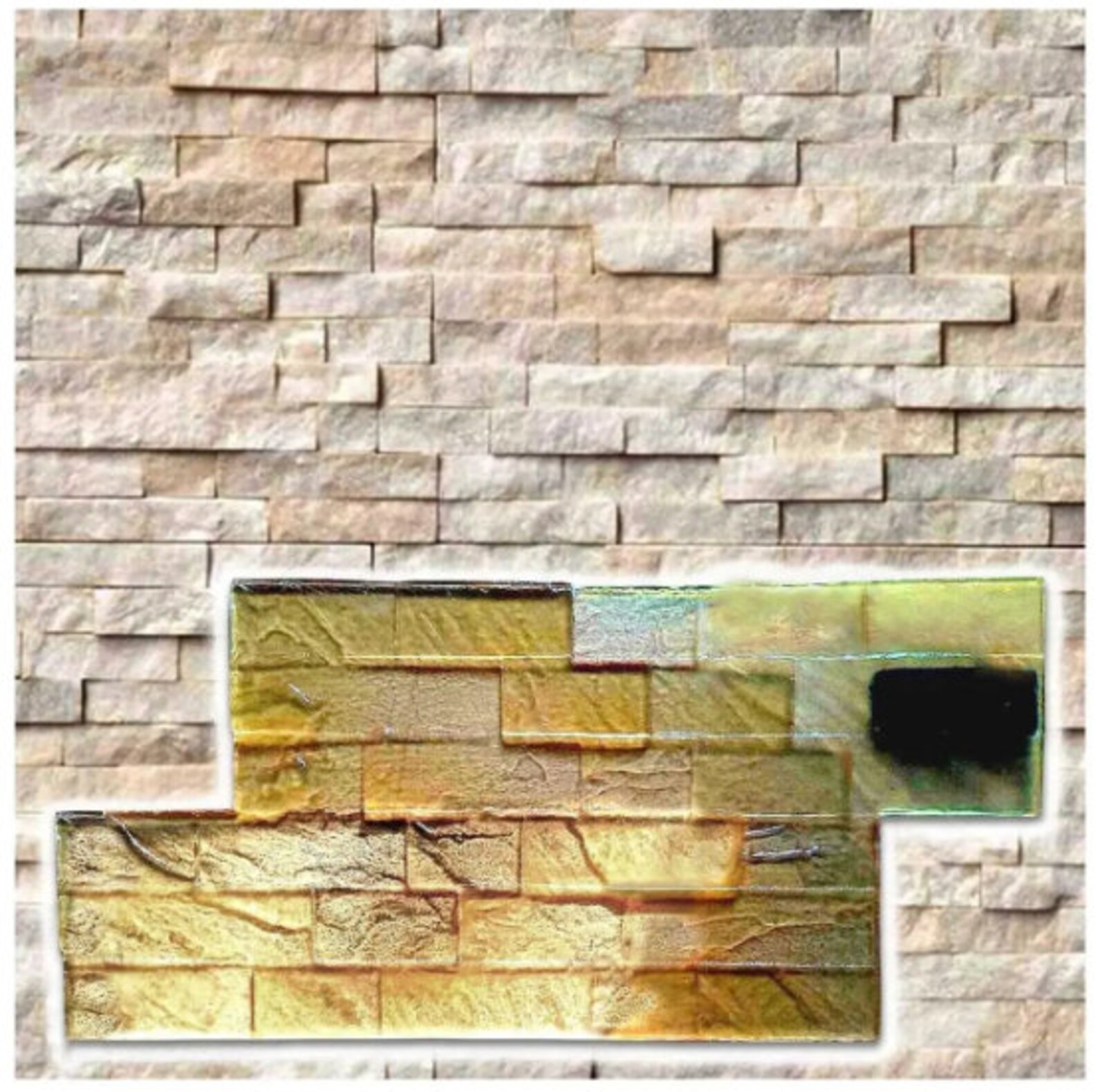 Polyurethane Stamp "greek Shale" 3D for Plaster or Concrete | Craft ...