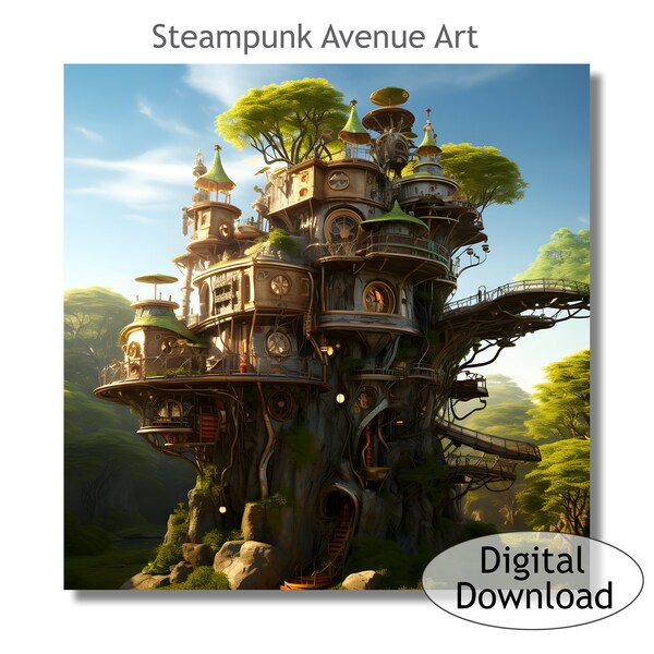 Steampunk Tree - Etsy