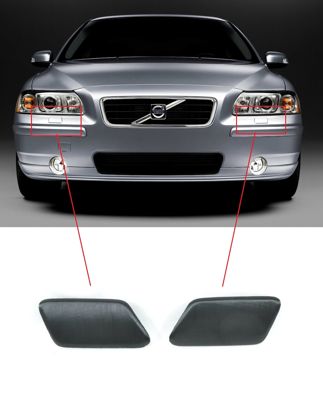 Headlight Washer Covers Volvo S60 2005-2010 - Etsy