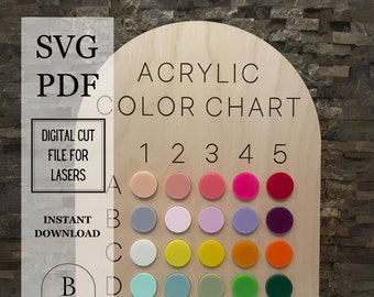 Color Chart Sample - Etsy