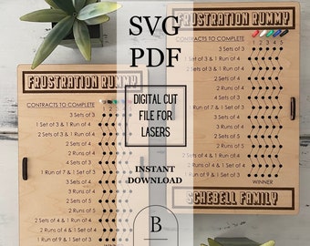 Phase 10 SVG Digital File, Laser Cut File Phase Ten, SVG Board Game ...