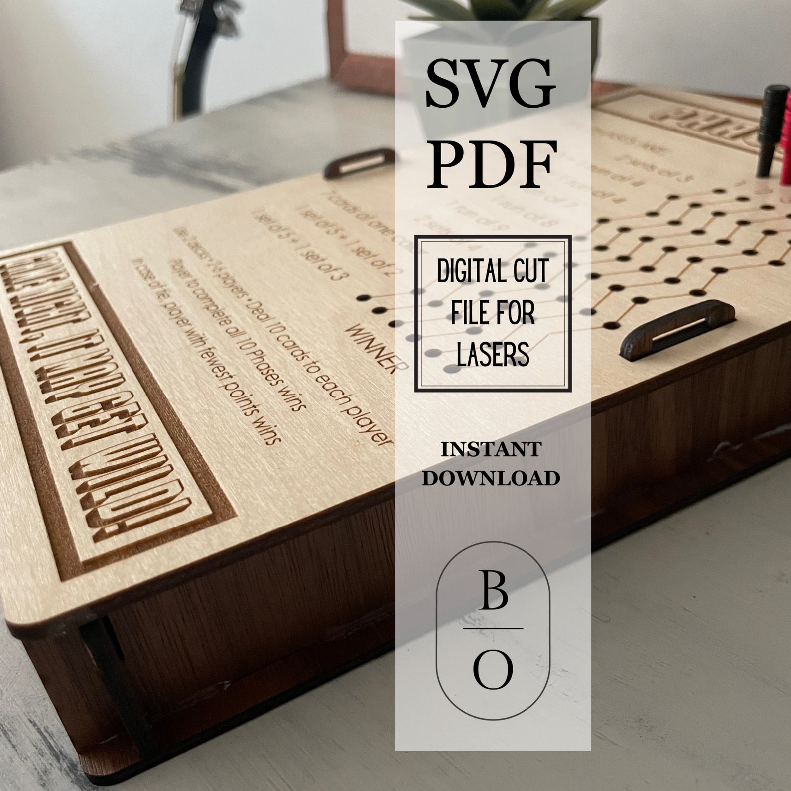 Phase 10 SVG Digital File, Laser Cut File Phase Ten, SVG Board Game ...