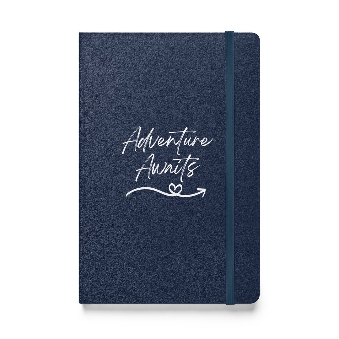 Journal Travel Adventure Awaits Hardcover Bound Notebook With Storage ...