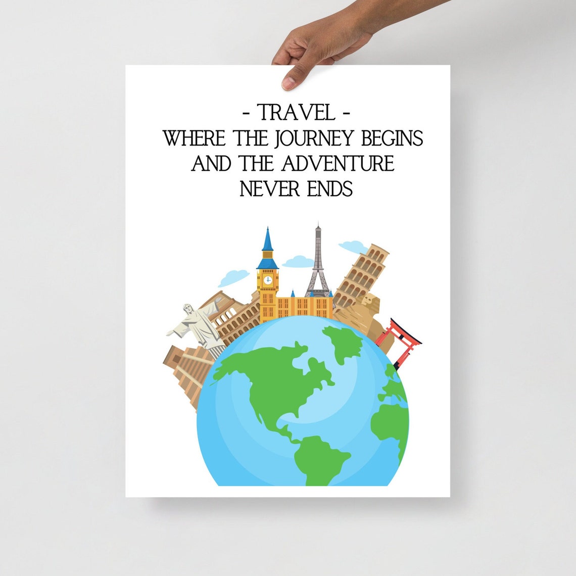 Travel Where the Journey Begins and the Adventure Never Ends Thick ...