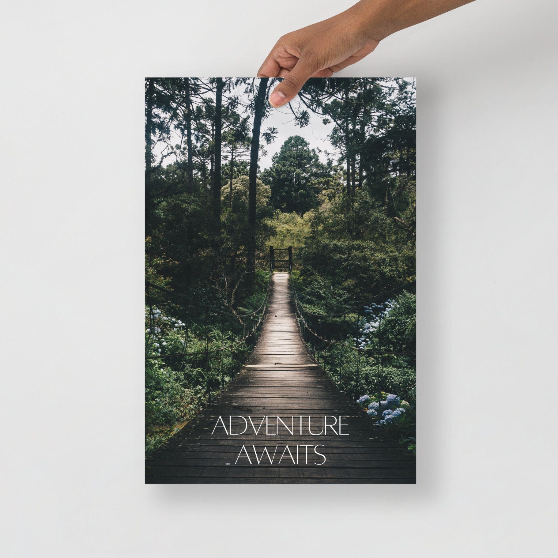 Adventure Awaits Thick Matte Poster the Great Outdoors Travel ...