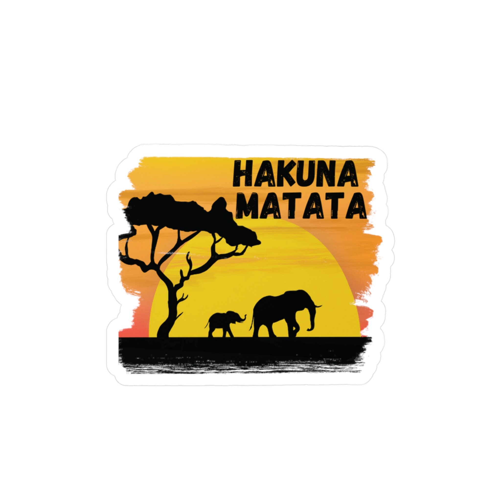 Hakuna Matata Africa Vinyl Sticker Decal Travel Themed Sticker Travel ...