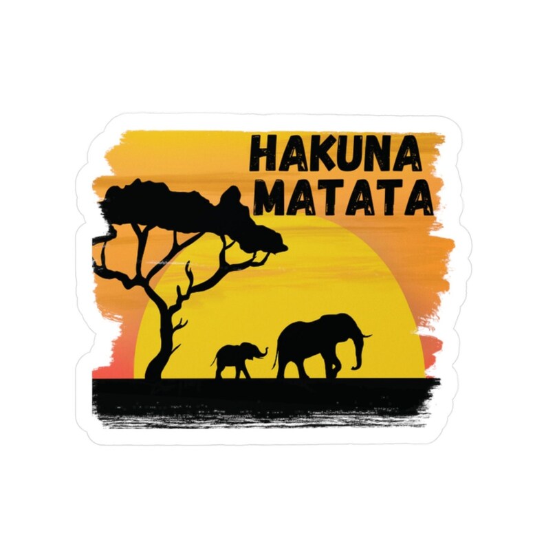 Hakuna Matata Africa | Vinyl Sticker Decal | Travel Themed Sticker ...