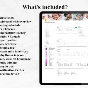 Newborn Tracker & Baby Care Planner Notion Template, Daily Baby Log, Sleep Tracker, Feeding ...
