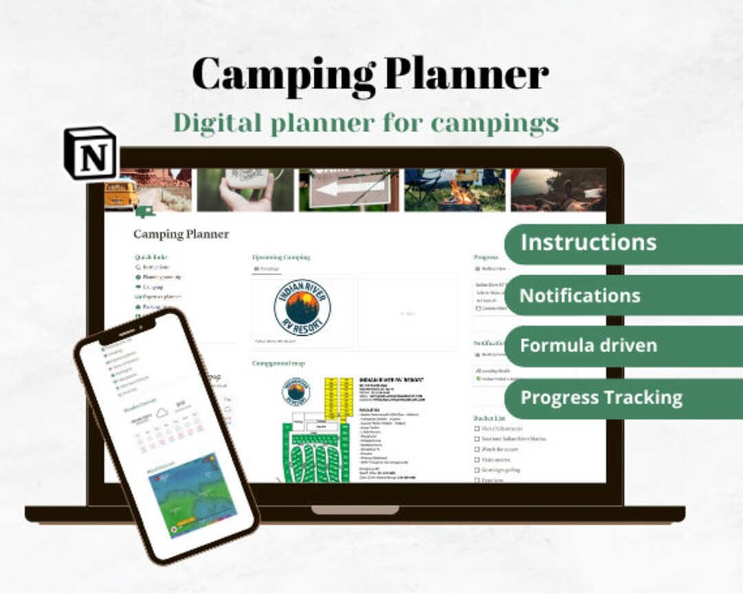 Ultimate Camping Planner: Organize Camping Vacations, Journal, Plan ...