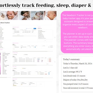 Newborn Tracker & Baby Care Planner Notion Template, Daily Baby Log ...