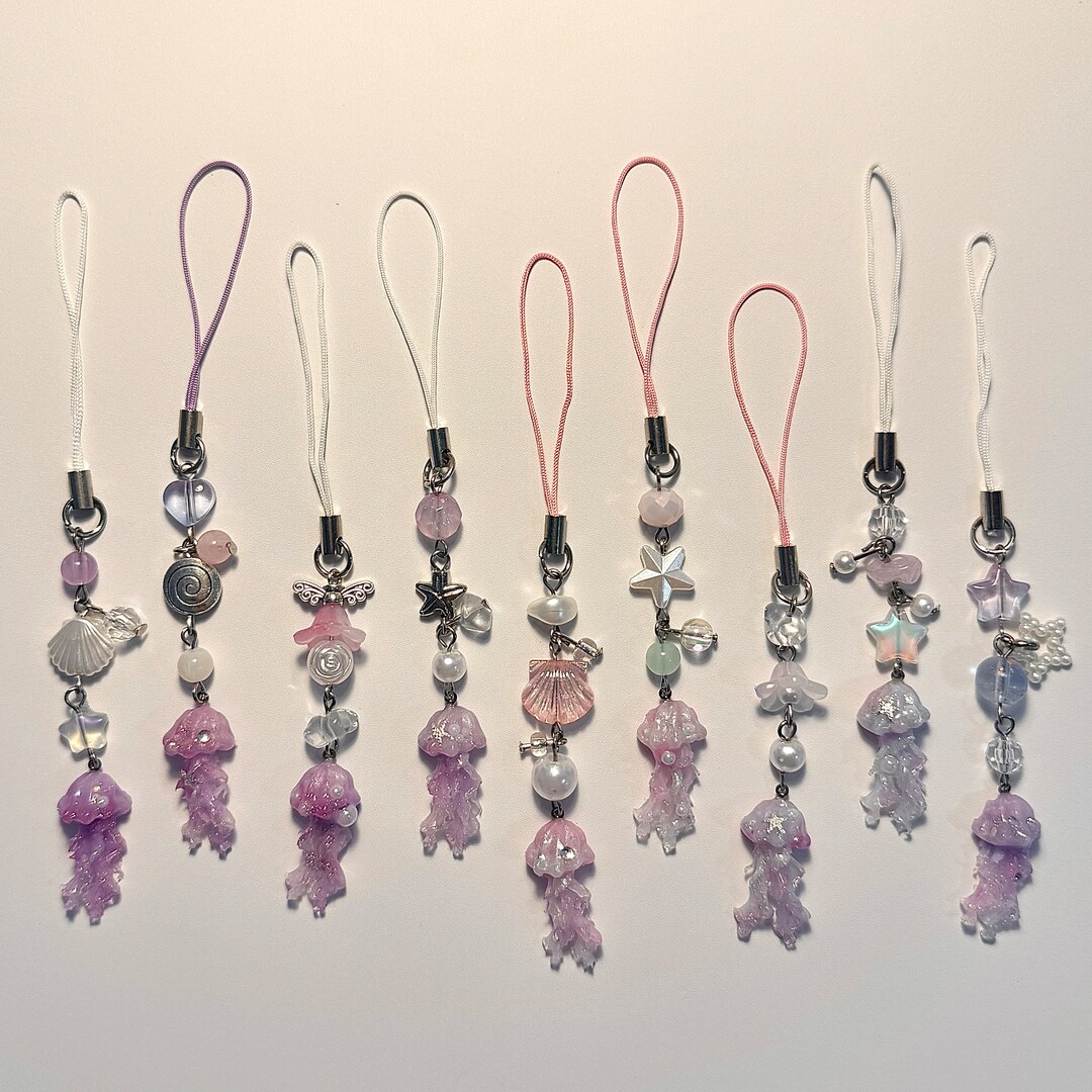 Baby Jellyfish Phone Charms - Etsy