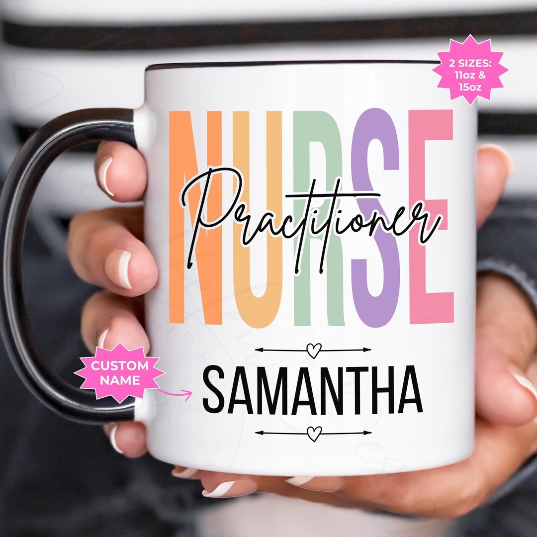 Personalized Nurse Practitioner Ceramic Mug Gift for NP Student ...