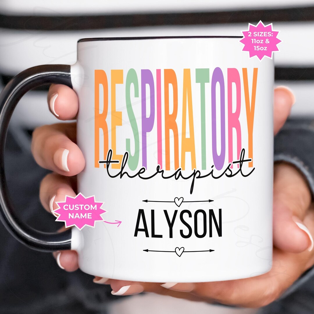 Personalized Respiratory Therapist Ceramic Mug Gift, Student Grad ...