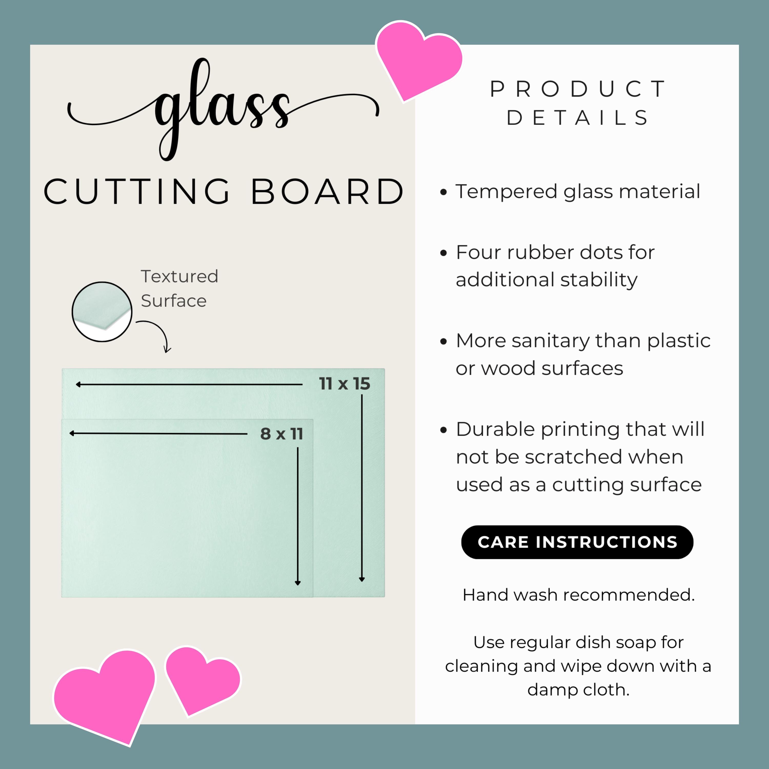 Floral Hand Cut Tile Fine Art Mosaic Inspired Glass Cutting Board ...