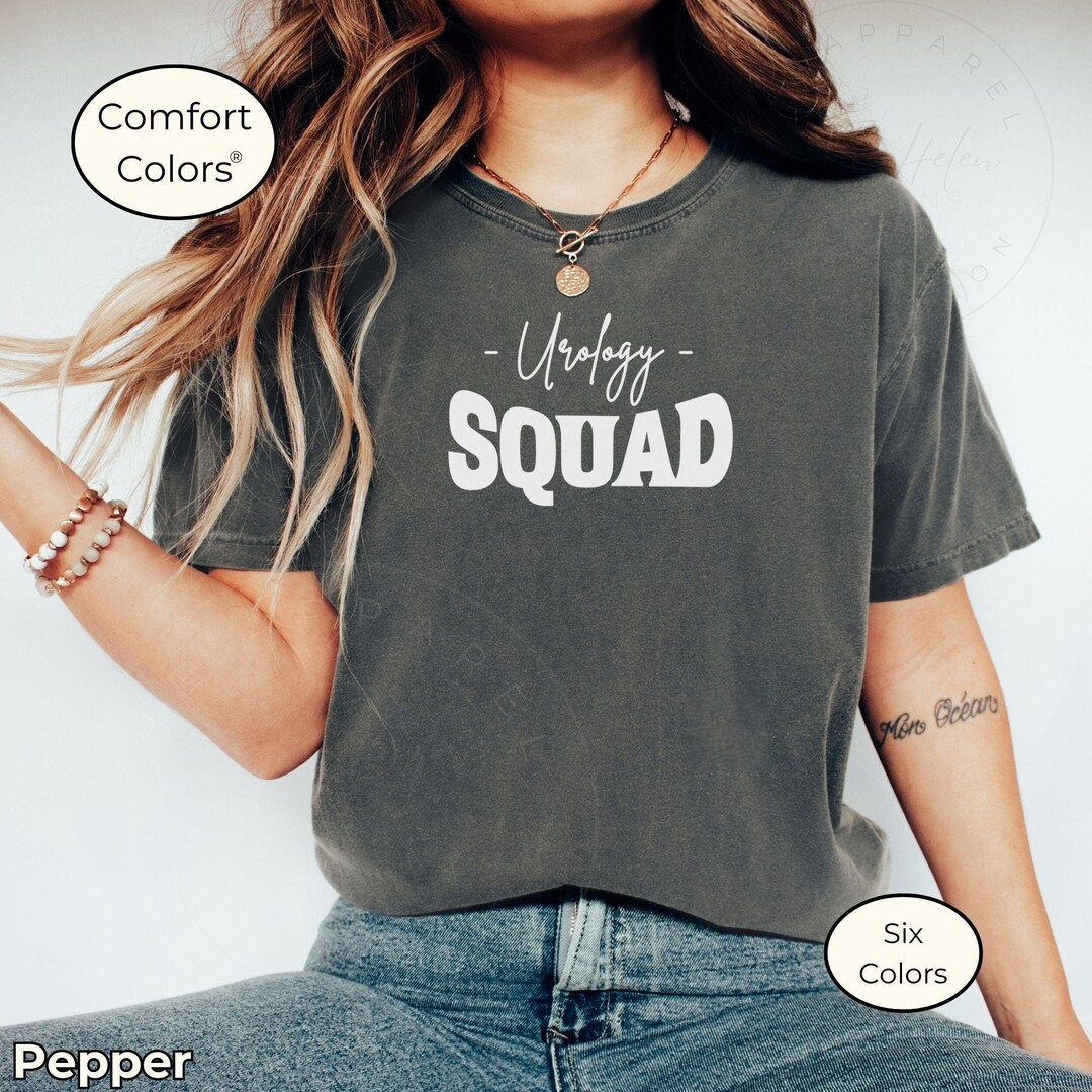 Urology Squad Comfort Colors® T-shirt Gift, Urologist Office Staff Crew ...
