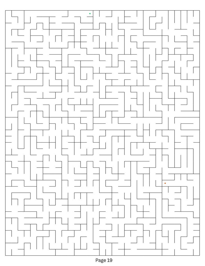 Printable Maze Book for Adults & Kids: 40+ Relaxing Puzzles (instant ...