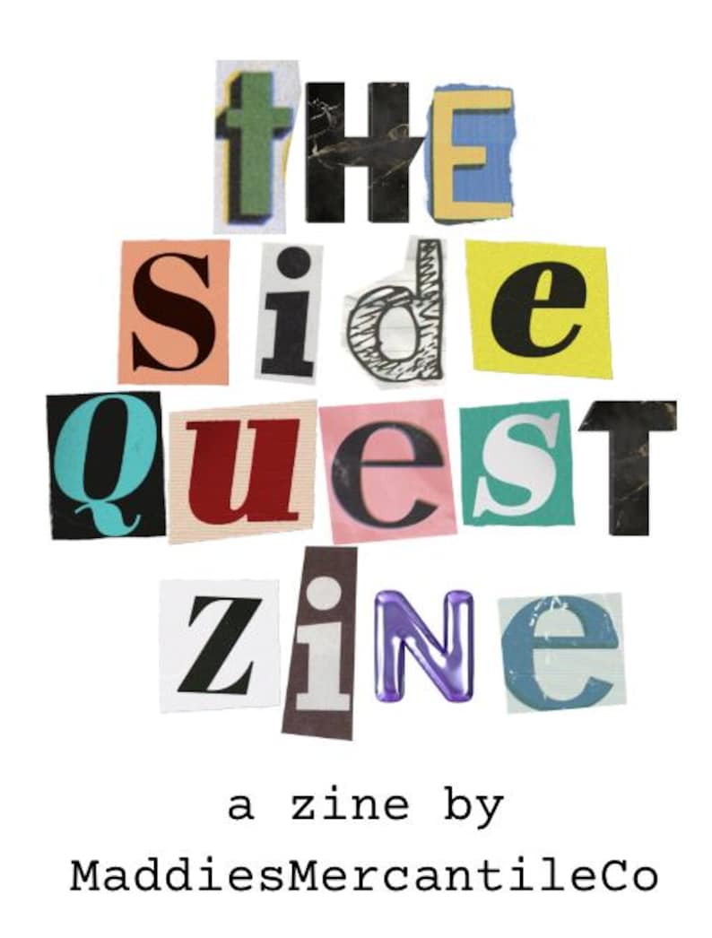 Mini Side Quest Zine - Etsy