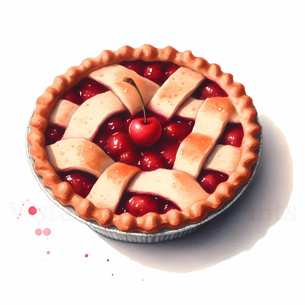 10 Pie Clip Art Images- High Quality Jpgs -dessert Digital Download ...