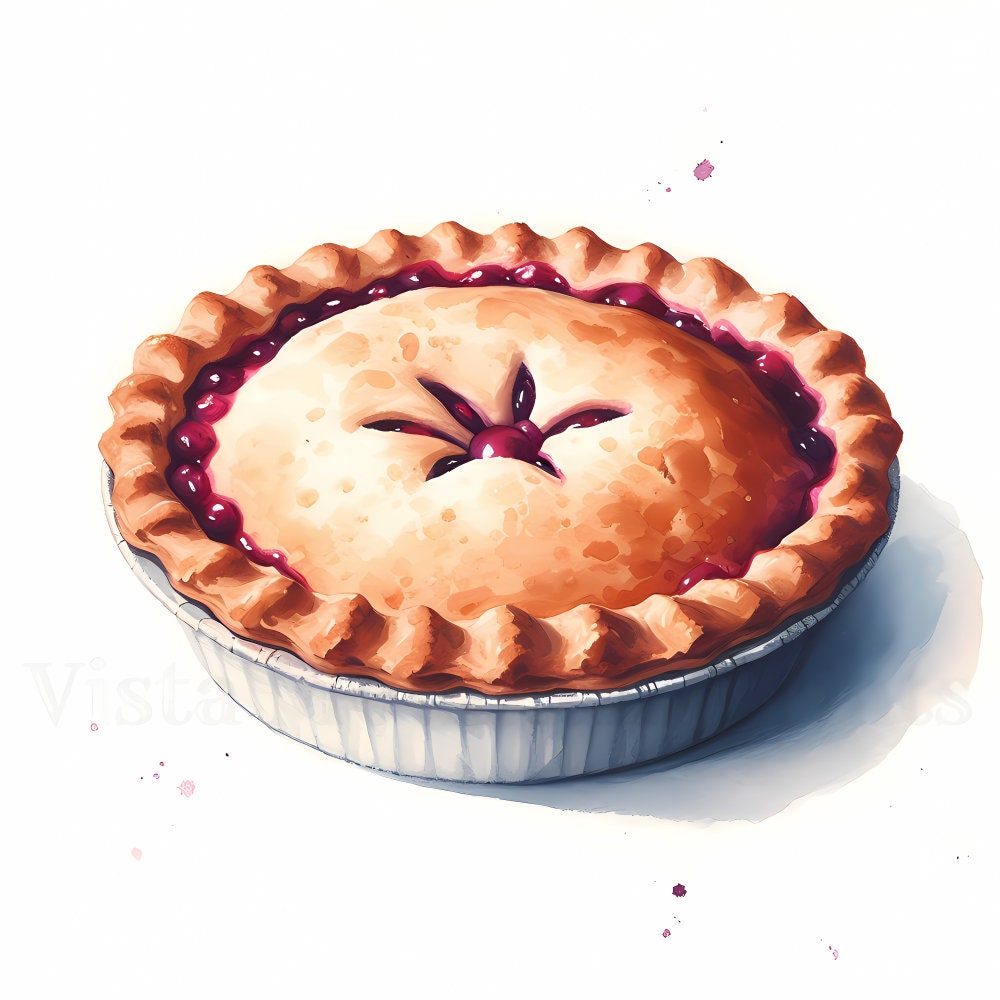 10 Pie Clip Art Images High Quality Jpgs dessert Digital Download Pies ...