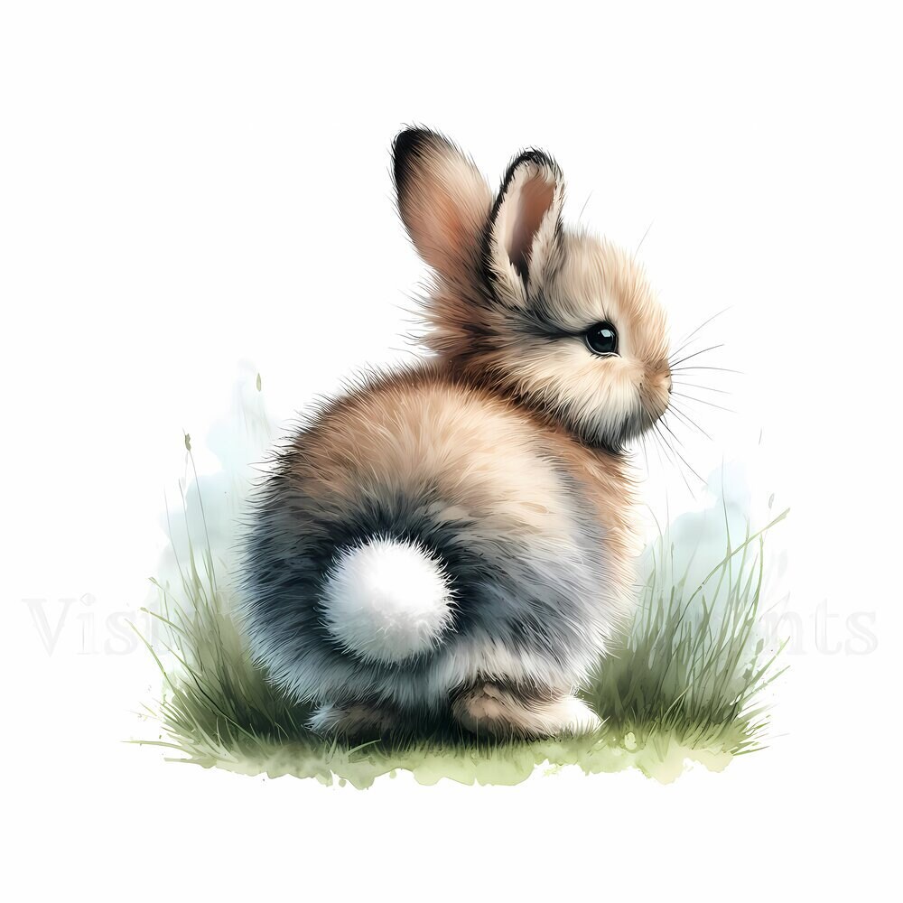 10 Cute Baby Bunny Clipart Images - Bunny Jpgs - PNG - Bunny Digital ...