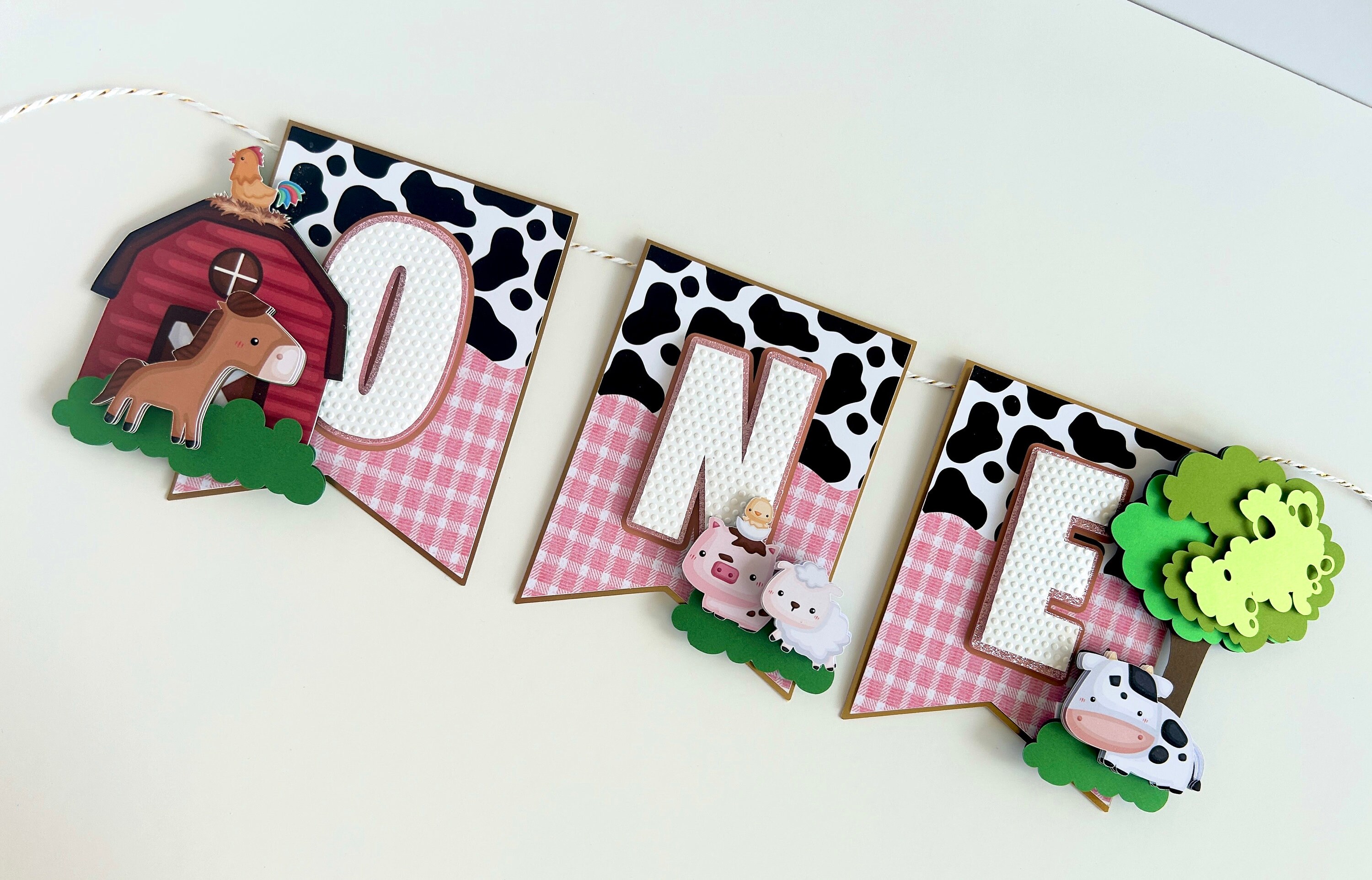 Personalized Farm Animal Banner Farm Birthday Party Decor Farm Garland ...