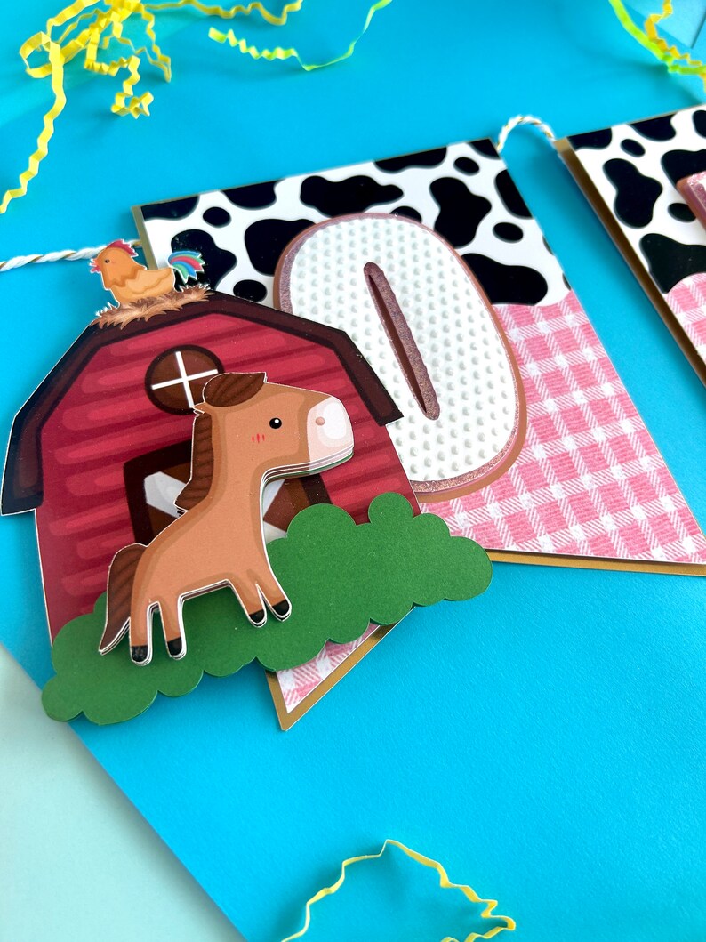 Personalized Farm Animal Banner Farm Birthday Party Decor Farm Garland ...