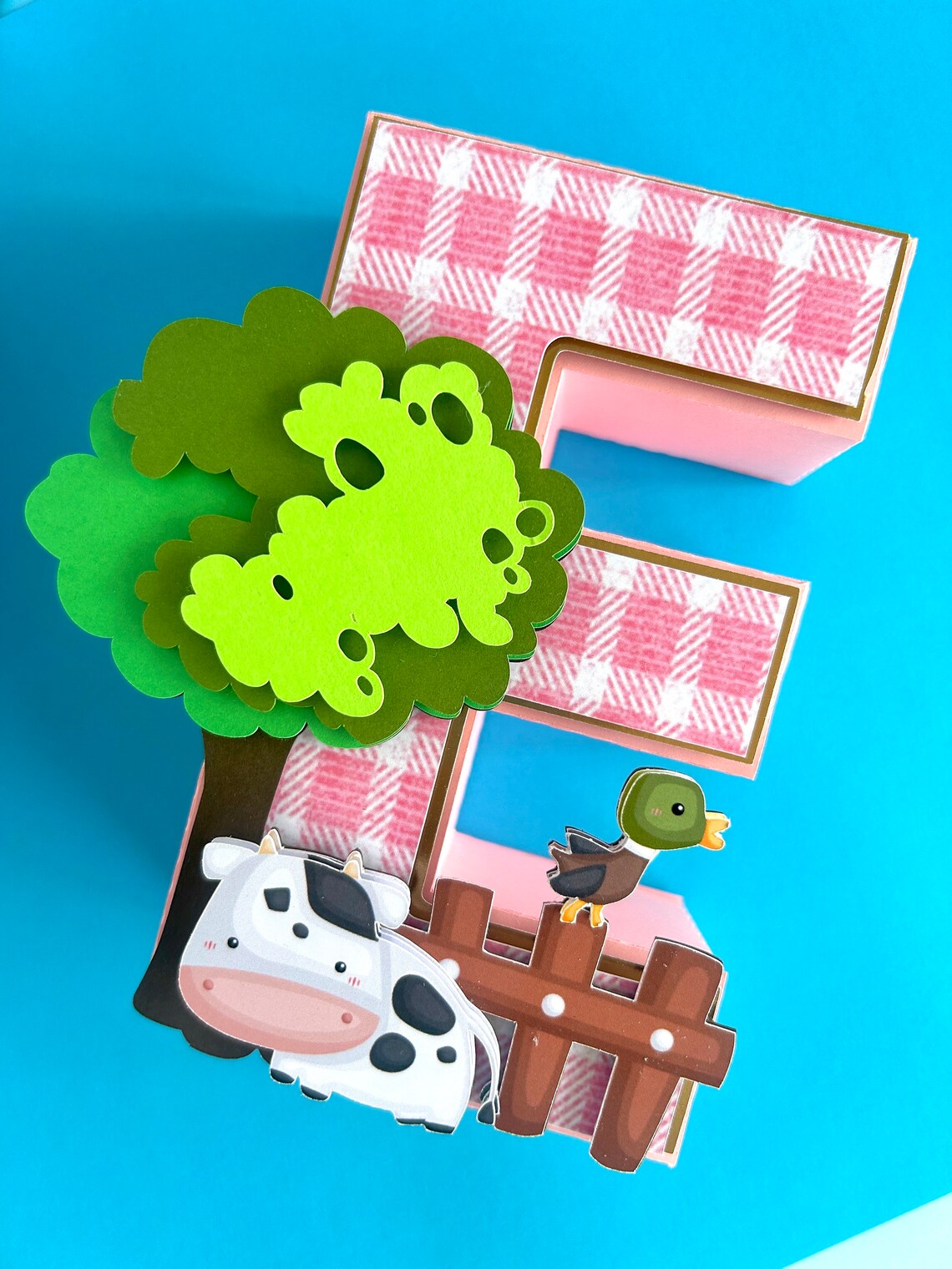 Farm Animal Theme 3D Letter Farm Birthday Party Decor Farmyard Party ...