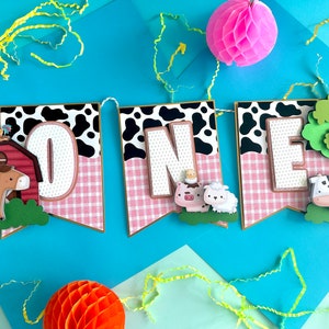 Personalized Farm Animal Banner Farm Birthday Party Decor Farm Garland ...
