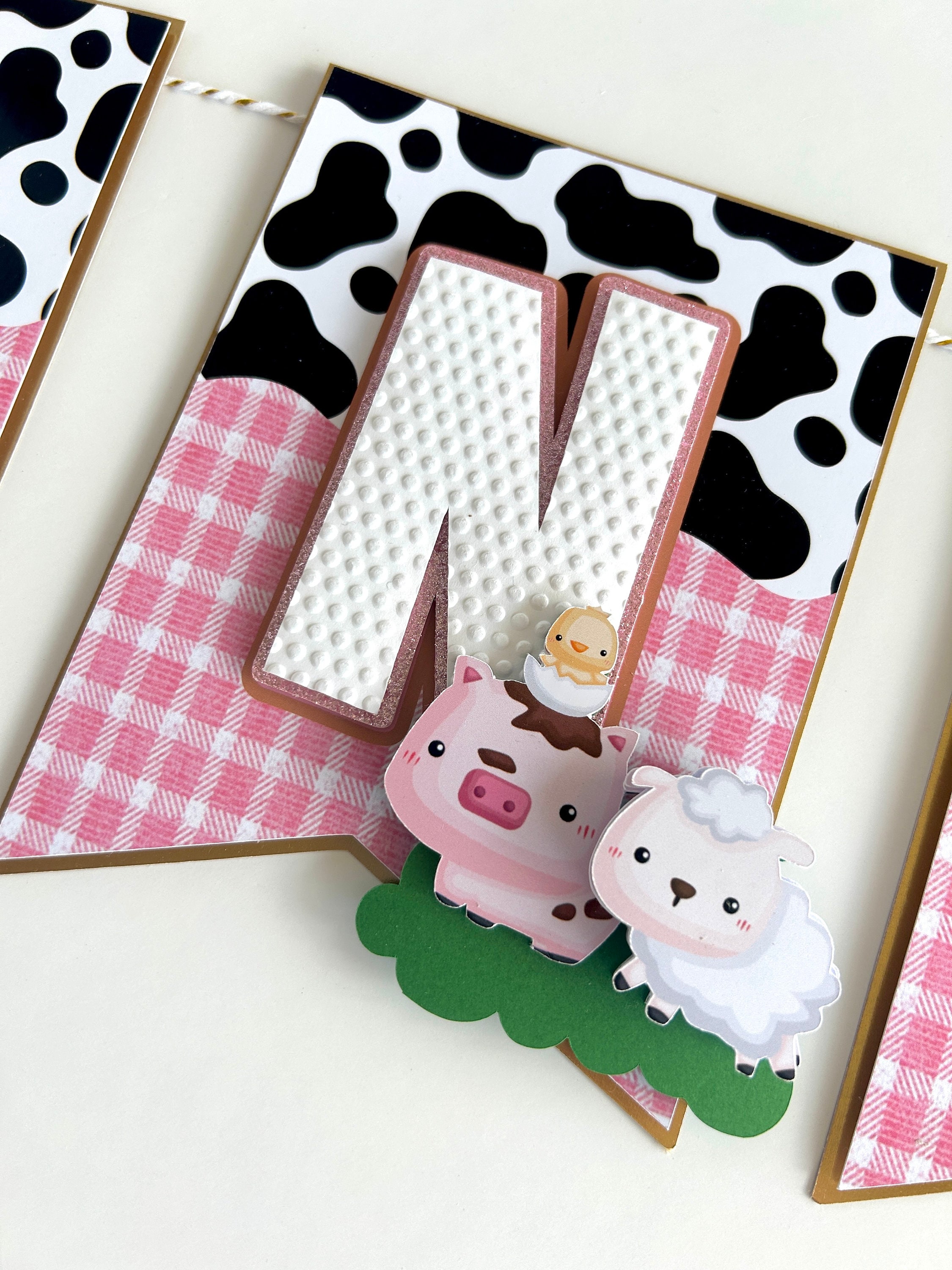 Personalized Farm Animal Banner Farm Birthday Party Decor Farm Garland ...