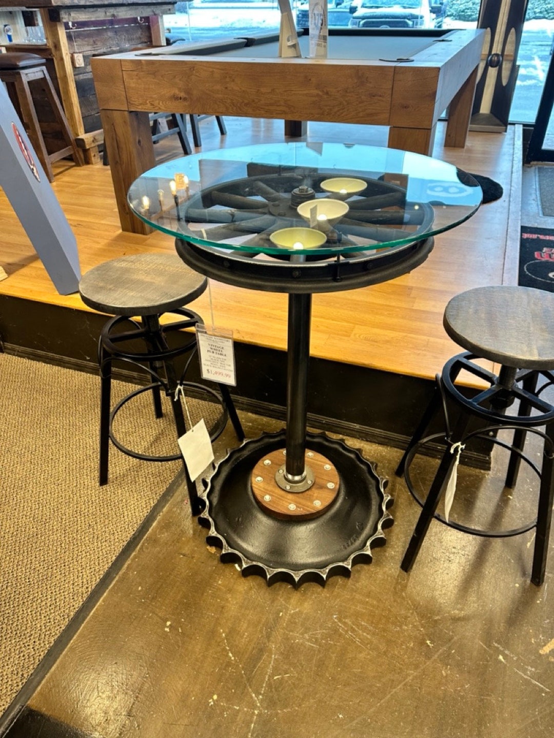 Vintage Wheel Pub Table John Deere Wheel - Etsy